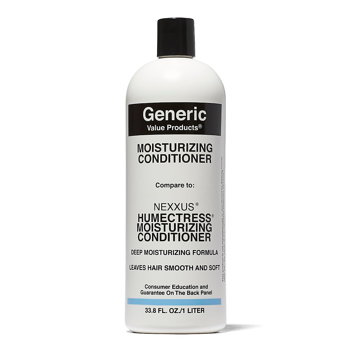 Generic Value Products Moisturizing Conditioner, Protects Against UV Rays, Restores Natural Bounce and Shine, Repairs Damage from Styling, For all Hair Types, 33.8 Oz