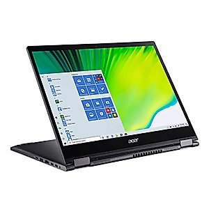 Acer Spin 5 Convertible Laptop, 13.5" 2K 2256 x 1504 IPS Touch, 10th Gen Intel Core i7-1065G7, 16GB LPDDR4X, 512GB NVMe SSD, Wi-Fi 6, Backlit KB, FPR, Rechargeable Active Stylus, SP513-54N-74V2