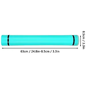 Poster Tube, Drawing Storage Tube, with Strap PE Moisture-Proof Waterproof for Posters Maps Artworks Documents(Green)