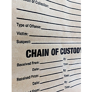 Crime Scene Paper Evidence Bags (Small)