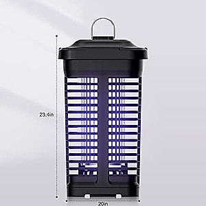 Bug Zapper - Powerful Electric Mosquito Zapper Fly Killer for Outdoor and Indoor - 4200V Metal Mesh, Insect Fly Trap Indoor Mosquito Killer for Home, Garden, Patio, Backyard (18W)