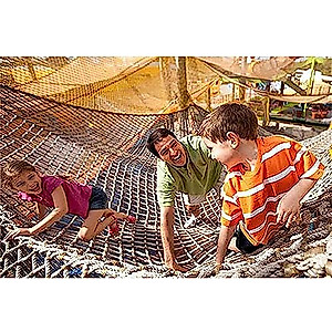 EkiDaz HXRW Rope Net Climbing Net for Kids Safety Net Rope Net Climbing Cargo Netting for Outdoor Treehouse Playground Sets for Backyards (Size : 4 * 4m(12.12 * 12.12ft))