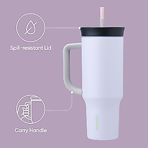 Owala 40oz Tumbler and 32oz Water Bottle Bundle with Insulated Stainless Steel, Spill Resistant Lids, Straws, and Double Wall Insulation