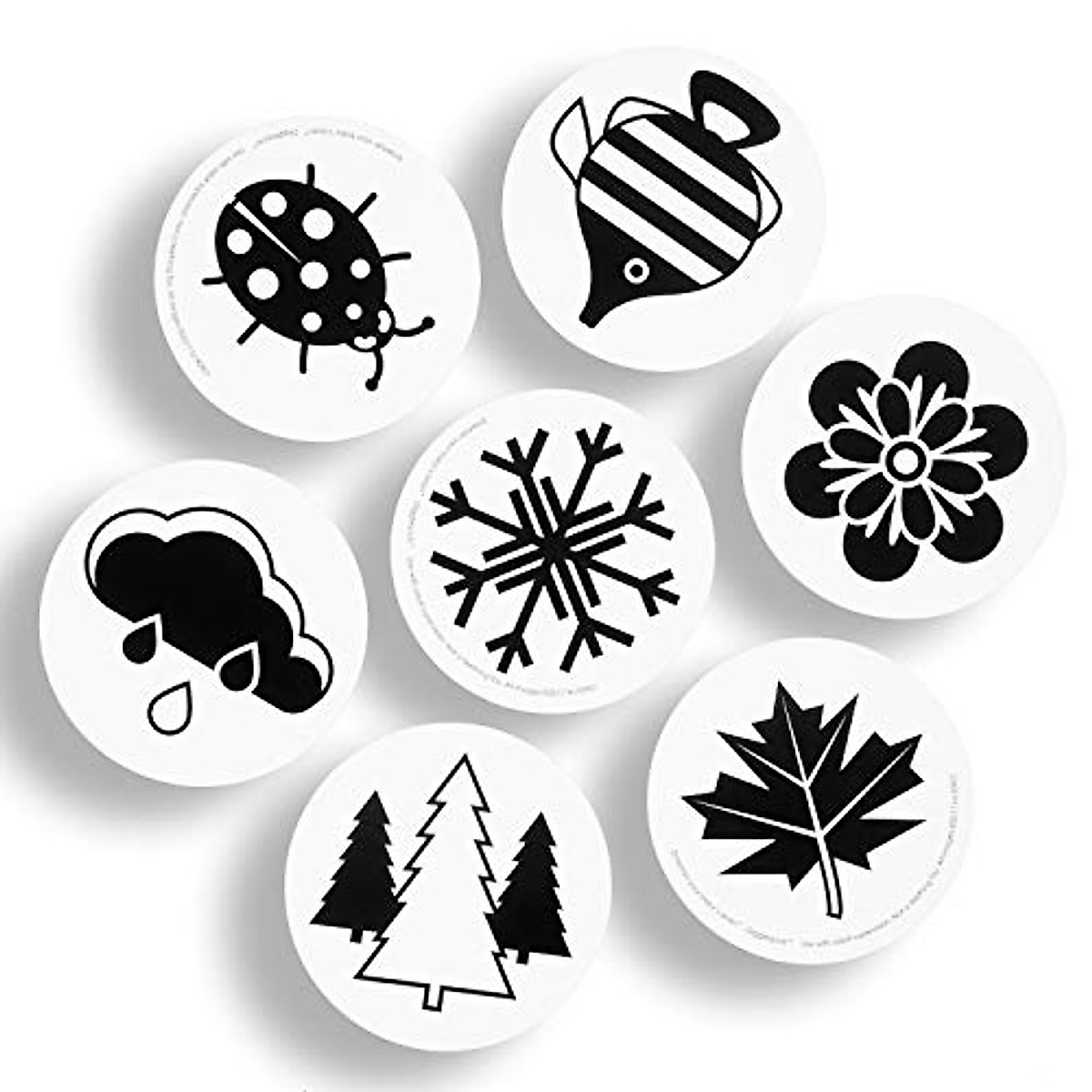 Gigglespots: Black and White Baby Flashcards (Nature On-a-Ring)