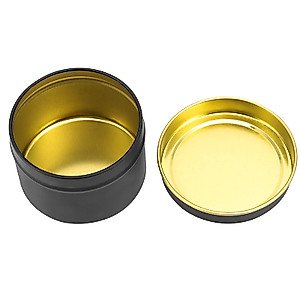 MUKLEI 24 Pieces 8 Oz Candle Tins Black Candle Tin Cans with Lids, Empty Candle Container Candle Jar, Metal Round Containers for DIY Candle Making, Arts & Crafts, Storage and Holiday Gifts