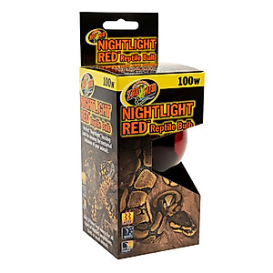 Zoo Med Nightlight Red Reptile Bulb, 100 Watts