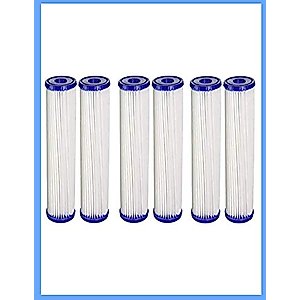 Compatible for HDX HDX2PF4 Compatible Pleated Household Water Filters 6 pack: Reduces Sediment