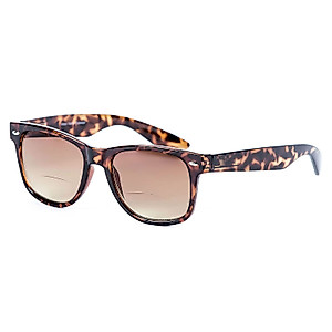 Lovin Rays" Polarized Sunglasses with Nearly Invisible Line Bifocal for Men and Women (Tortoise, 1.75)