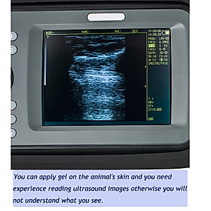 5.5 inch Portable Handheld Veterinary Scanner Machine with Convex Probe Animals Pet Pregnancy for Pigs, Sheep, Goats, Dogs