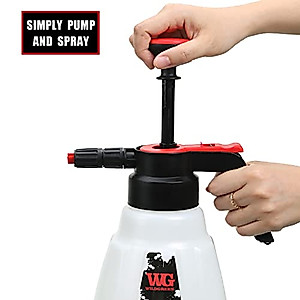 Foam Sprayer, Foaming Pump Blaster Hand Pressure Snow Foam Sprayer Water Sprayer, Hand Pressurized Soap Sprayer Manual Foam Cannon Car Wash