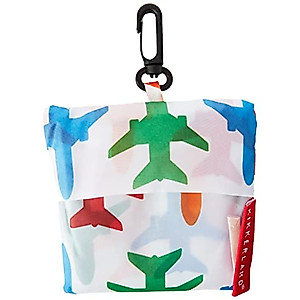 Kikkerland Airplane Travel Laundry Bag, 1 EA, Multi-Colored