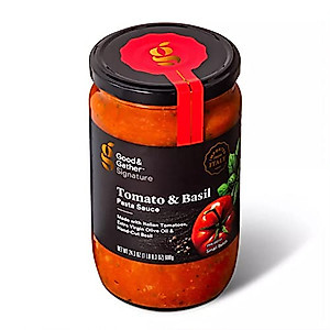 Italian Tomato & Basil Pasta Sauce 3 Glass Jars 24.3oz each - By Good & Gather Signature
