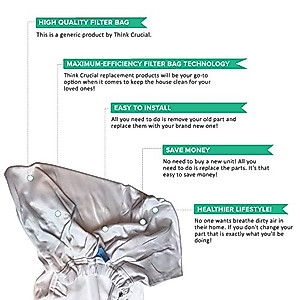 Think Crucial Replacement Pool Bags - Compatible with Aquabot Part # 8111 & 8101 - Aquabot Washable & Reusable Pool Filter Bag - Home or Commercial Pool Use - 7.9" x 7.9" x 1.1" - Durable (1 Pack)