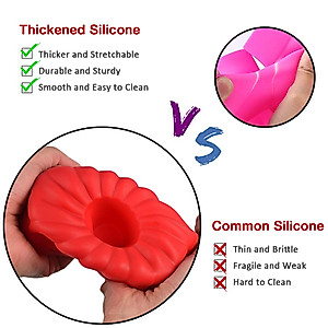 Wisehold 15 Pcs Silicone Baking Cups, 4.3 inch Reusable Pudding Shaped Silicone Cupcake Liners, Silicone Muffin Cups Suitable for Making Cake, Jello and Chocolate