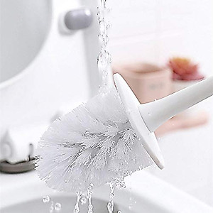 SPOUR Floor Standing/Mounted Wall Toilet Brush,Deep Cleaner Toilet Brushes,Bathroom Toilet Bowl Brushes,for Bathroom Toilet-Light_Blue