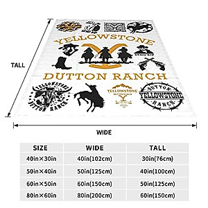 Yellows Throw Blanket for Sofa Couch | Soft Flannel Fleec Warm Cozy Lightweight Microfiber Unisex 50"x40"