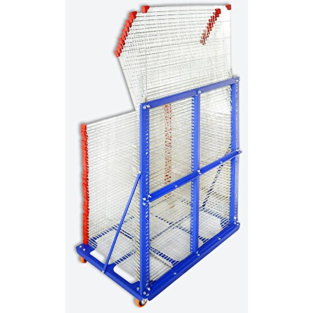 INTBUYING 50 Shelves Art Drying Rack Screen Frame Drying Rack Silk Screen Printing Drying Shelf Movable Painting Drying Rack