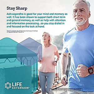 Life Extension Optimized Ashwagandha – Withania Somnifera Extract 125mg - For Stress Relief, Focus, Energy Management, Healthy Brain & Memory - Gluten-free – Non-GMO – 60 Veg Caps