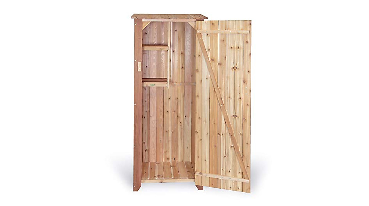 All Things Cedar Garden Hutch - Durable Cedar Storage Solution