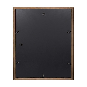 DesignOvation Gallery Wood Photo Frame Set for Customizable Wall Display, Rustic Brown 11x14 matted to 8x10, Pack of 4