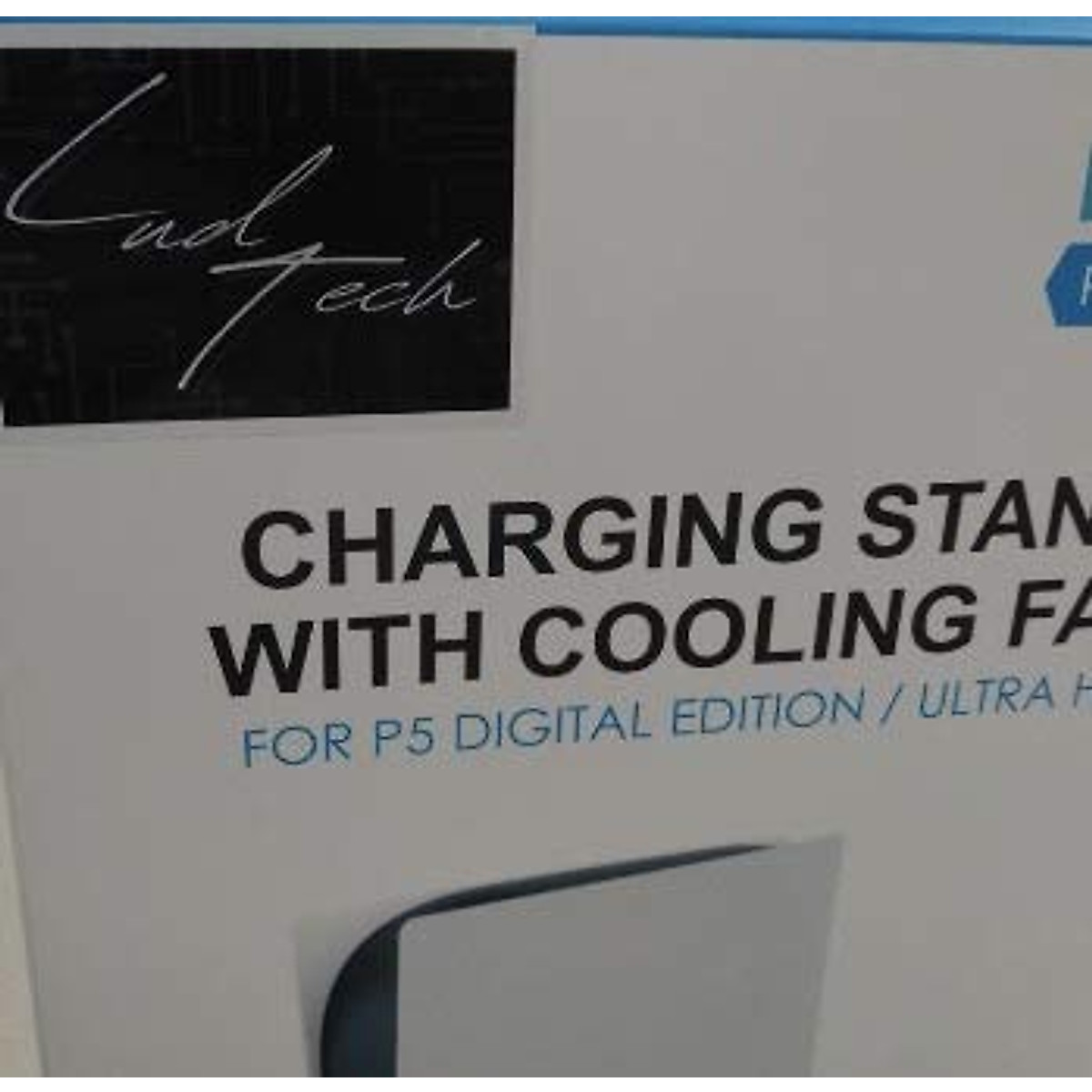 LudTech Playstation 5 Vertical Stand Cooling/Charging Station for PS5 Digital Edition/Ultra HD Console with Dual Controller Charger and Bonus Game Rack Storage 3 USB Ports for PS5 and DualSense