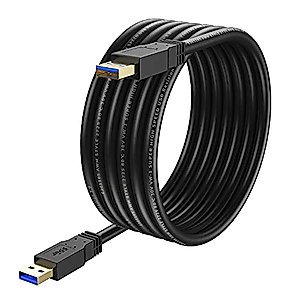 XXone USB 3.0 A to A Cable 10ft,Type A Male to Male Cable Cord for Data Transfer Hard Drive Enclosures Printers Modems Cameras