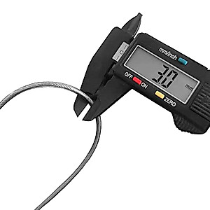RESET-200 4 Digit Combination Padlock with 12 inches Steel Cable,Cable Lock for Locker Luggage Suitcase Gun Case Toolbox Helmet Black,2 Pack