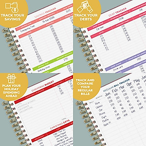 Clever Fox Budget Planner & Monthly Bill Organizer With Pockets. Expense Tracker, Budgeting Journal & Financial Book. Large, 8x9.5" (Rose Gold)