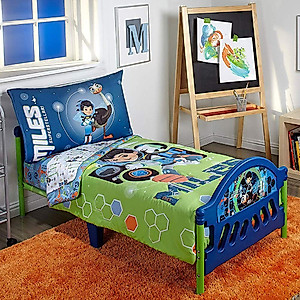 Disney 4 Piece Toddler Bedding Set, Miles from Tomorrow Land