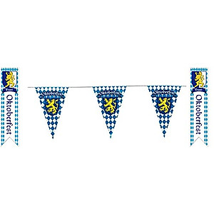 Oktoberfest Pennant Banner | 100 Feet and 2 Wall or Doorway Pennants Oktoberfest Set