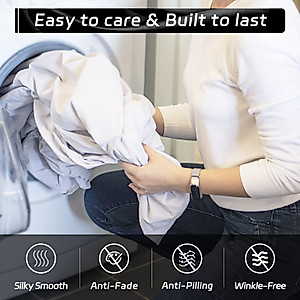 EaseHome Brown Full Size Bed Sheet Set - Teen Boys Sheet Sets Deep Pocket to 18 inches Mattress 4 Piece - Premium Bedding Sheets & Pillowcases Collection - Extra Soft,Wrinkle, Fade, Stain Resistant