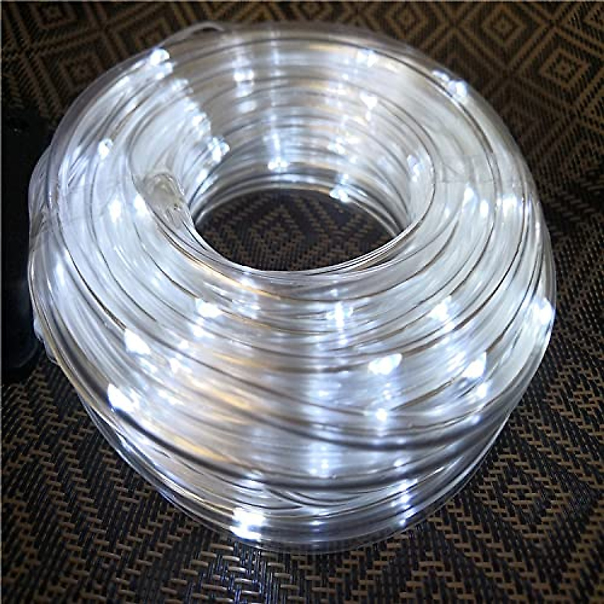HJHSH Outdoor Solar String Lights, Decorative Lighting Warm White with 8 Modes Festival Lighting Waterproof Multi-Coloured for Patio Home Garden Christmas Parties (Length : 32m, Light : Warm Light)