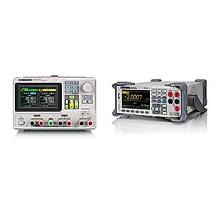 Siglent Technologies SPD3303X-E Triple Output Power Supply & SDM3045X 4-1/2 Digit Digital Multimeter, DMM