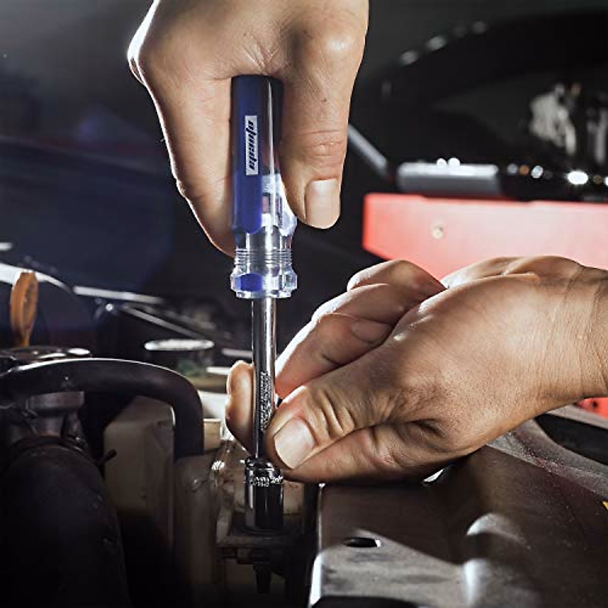 EPAuto Mechanics Tool Set Drive Socket Wrench Ratchets, SAE/Metric, 122-Piece