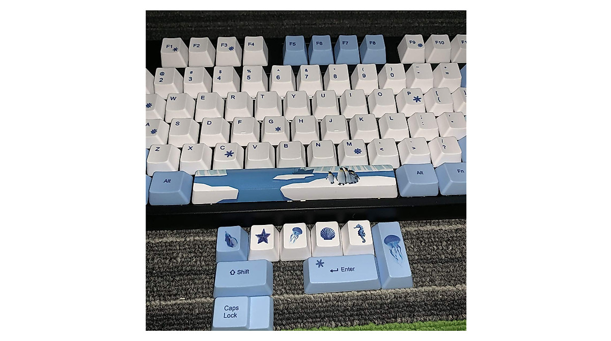 104 Keys Penguin PBT Keycaps for Cherry MX Keyboards