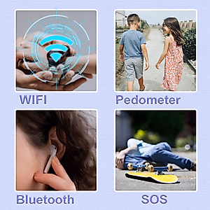 Volga 4G Kids Smart Watch for Boys Girls,Kids Smart Watch with GPS Tracker SIM Card WiFi Voice Video Call Pedometer Camera SOS Alarm Clock Touch Screen,Smart Watch for Kids Age 4-15 Gifts(Black)