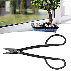 FBITE Garden Scissors, Bonsai Scissors Stainless Steel Rust Resistant High Hardness Garden Scissors for Garden Courtyard Lawn Plant Scissors