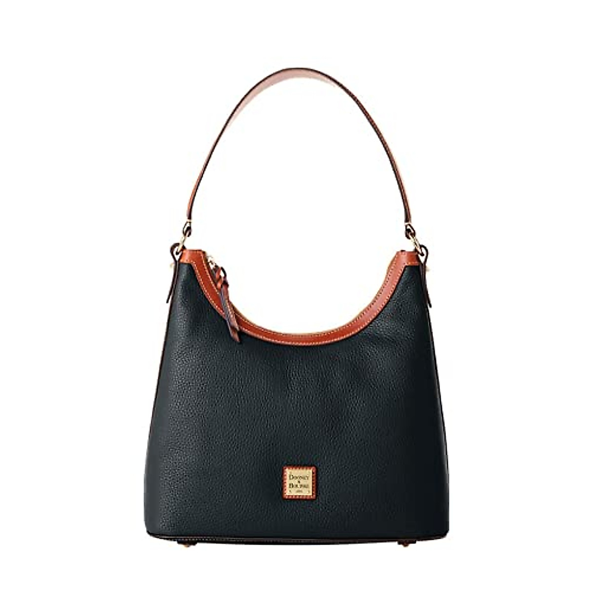 Dooney & Bourke Pebbled Leather Hobo Shoulder Bag (black)