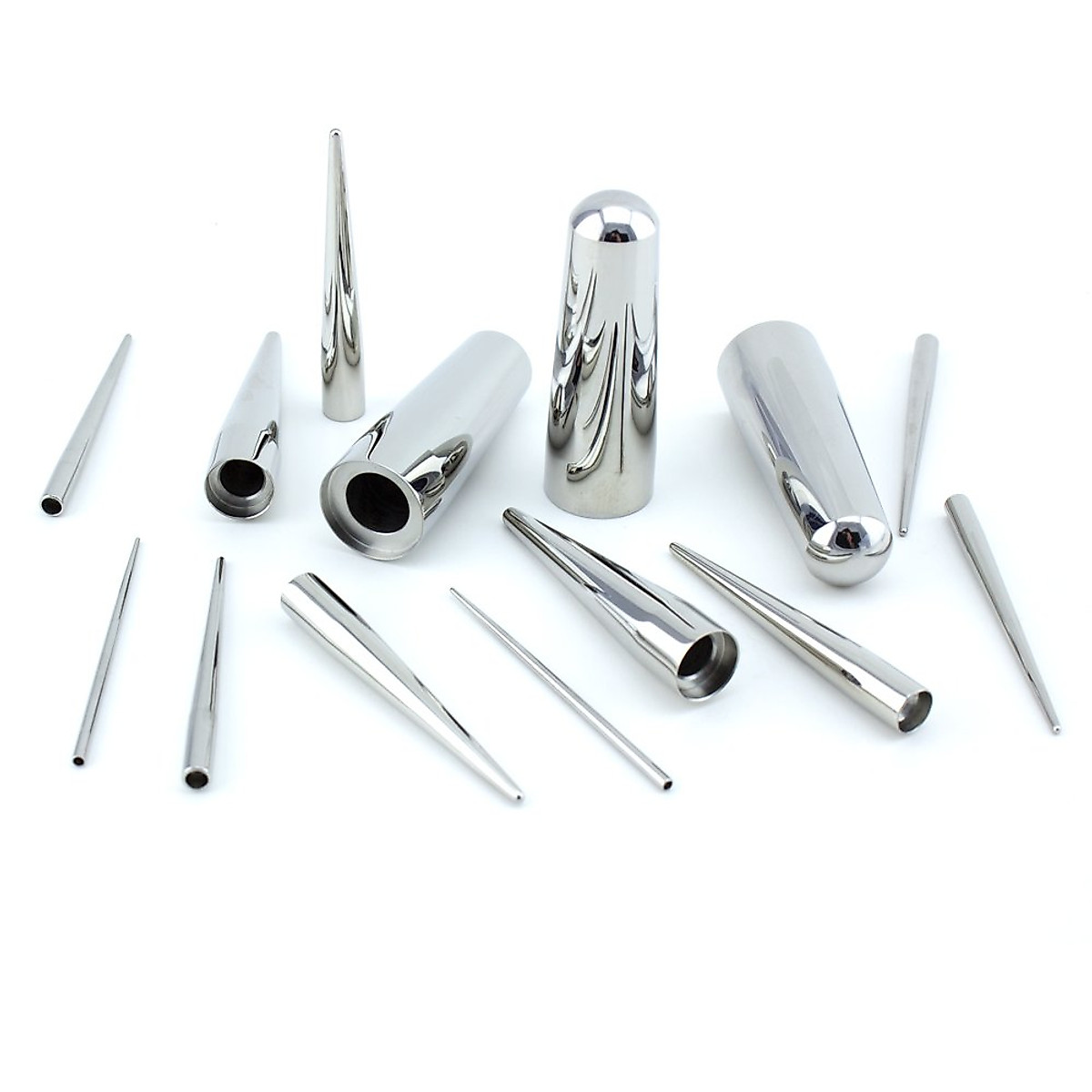 Urban Body Jewelry 0 Gauge (0G - 8mm) Concave Stainless Steel Taper/Stretcher