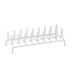 Home Basics PR30379-6 Plate Rack, 13 x 5.5 x 4, White
