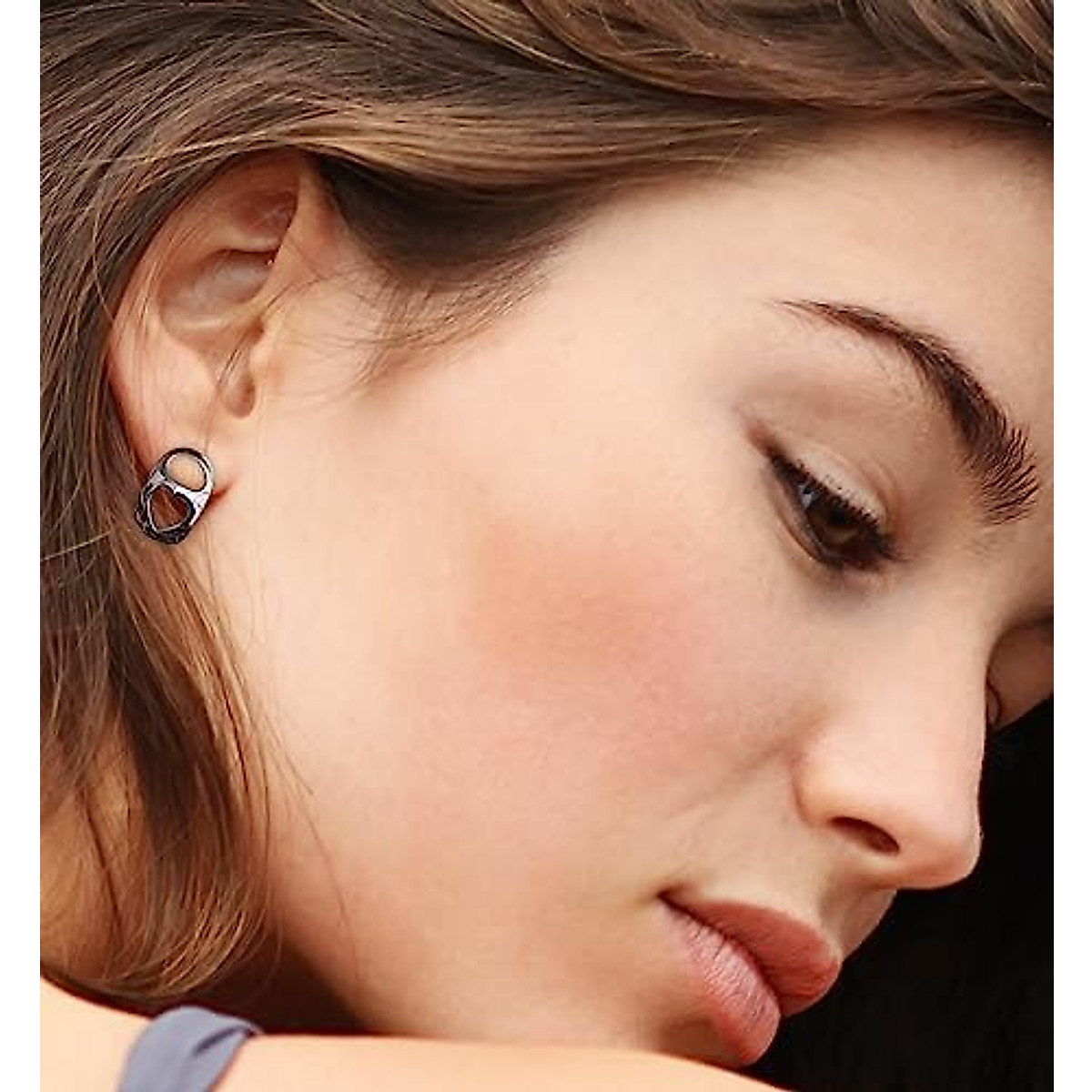 Beer Earrings for Women -Soda Tab Earrings-Sterling Silver Solid-Unique Earrings for Women-Soda Can Tab Earrings-Sahma