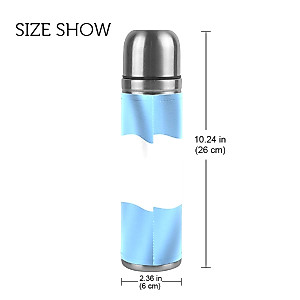senya Double Wall Vacuum Insulated Stainless Steel Water Bottle Argentina Flag Leak Proof Sports Coffee Maker Thermos