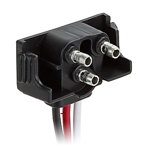 10x 3 Wire Plug Truck Trailer Light Plug Molded 3 Prong Pigtail Harness for Stop Turn Tail Sealed Round Oval Light Brake Backup Light