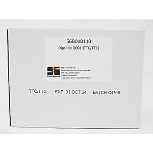 Lovibond 56B010110 Dipslide: D001 TTC/TTC, Total Viable Count (TVC) in Waters and Surfaces, 10/pk