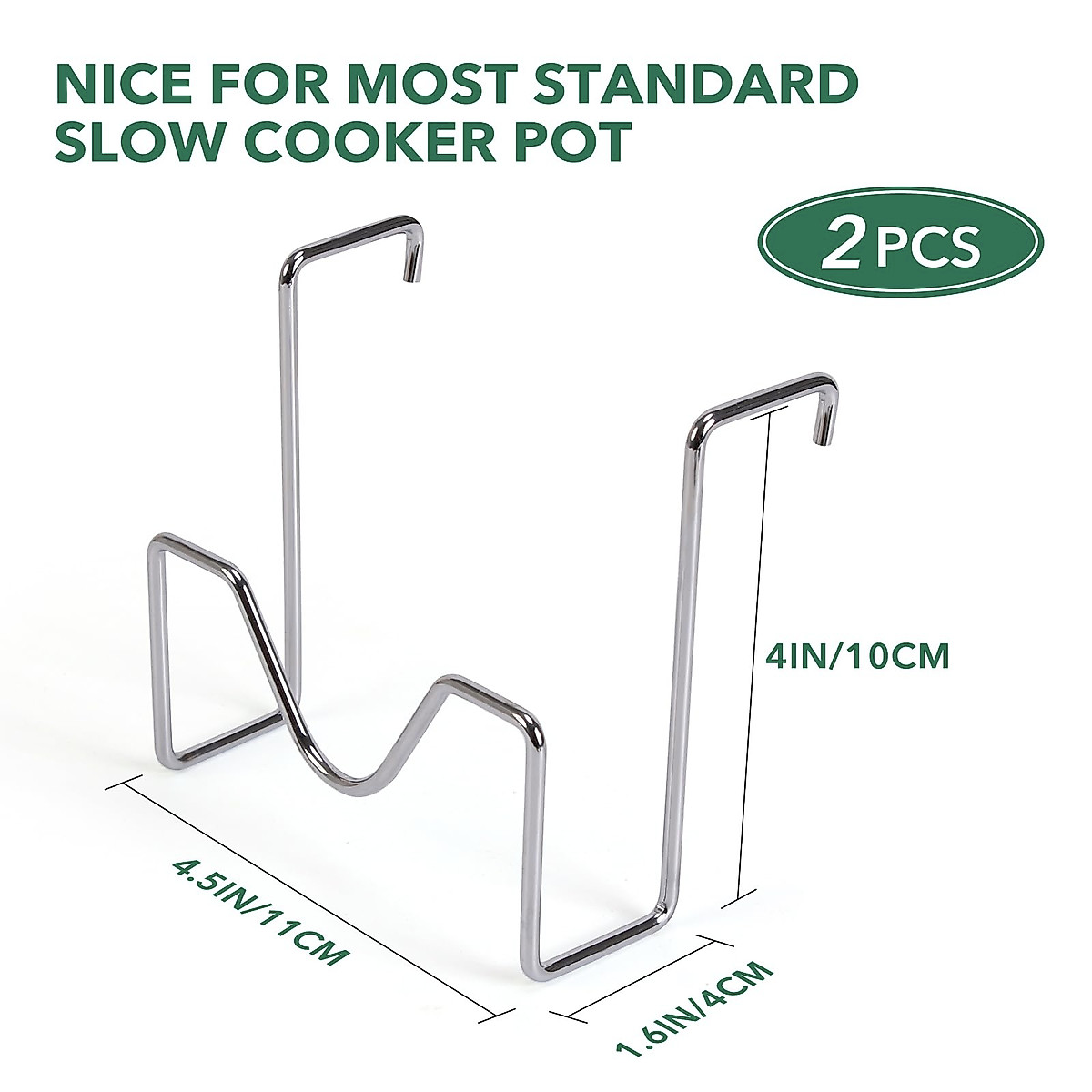 CTTZCKJ Stainless Steel Crock Pot Lid Holder Slow Cooker Lid Holder Snap Fit Design for Space Saving and Hassle-Free Crock Pot Lid Storage