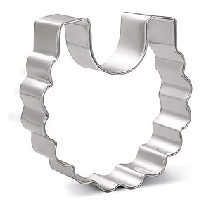 7- Pieces Baby Bottle Baby Clothes Baby Stroller Bell Baby Apron Baby Shower Cookie Cutter Set - Stainless Steel