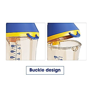 NICE PAPA Baby Bottle, Anti-Colic PPSU Baby Bottle, Flip Cap Baby Bottle Wide Neck BPA Free Baby, Medium Flow (8 Ounce, Blue)