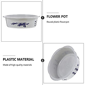 Happyyami Flower Vases Decorative 30pcs Basin with Bowl Hydroponic Seeding Non- Water Potted Caliber Bonsai and Garden Plants Flowerpots Pots Office Use Flowers Indoor Plastic Outdoor Lily Orchid Pot