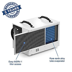 ALORAIR Crawl Space Dehumidifiers 120 PPD Moisture Removal, Energy Star Certified Crawlspace Dehumidifiers Commercial Dehumidifier for Basement, Auto Defrost, cETL Listed, 5 Years Warranty