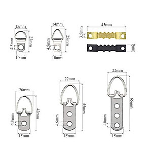 Picture Hanging Kit 500 PCS, Sutemribor Heavy Duty Assorted Picture Hangers with Screws for Picture Hanging Wall Mounting (500)